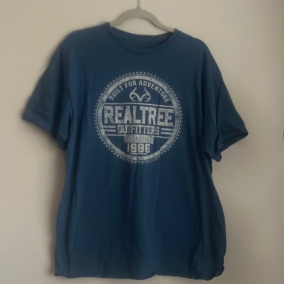 Realtree | Shirts | Realtree Mens Blue Graphic Built For Adventure ...